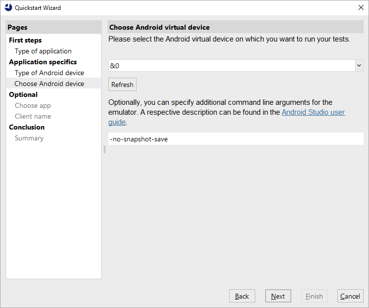 Starting the Application | QF-Test Tutorial